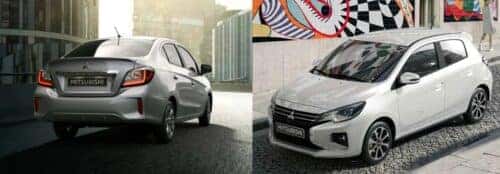 Comparison of a Mitsubishi Mirage and Mirage G4