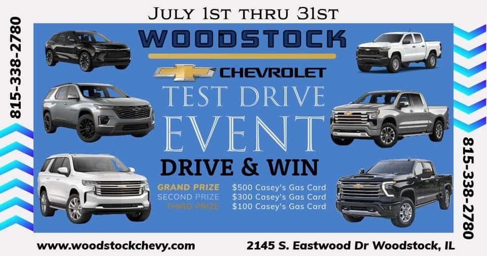 July Test Drive Event | Woodstock Chevrolet